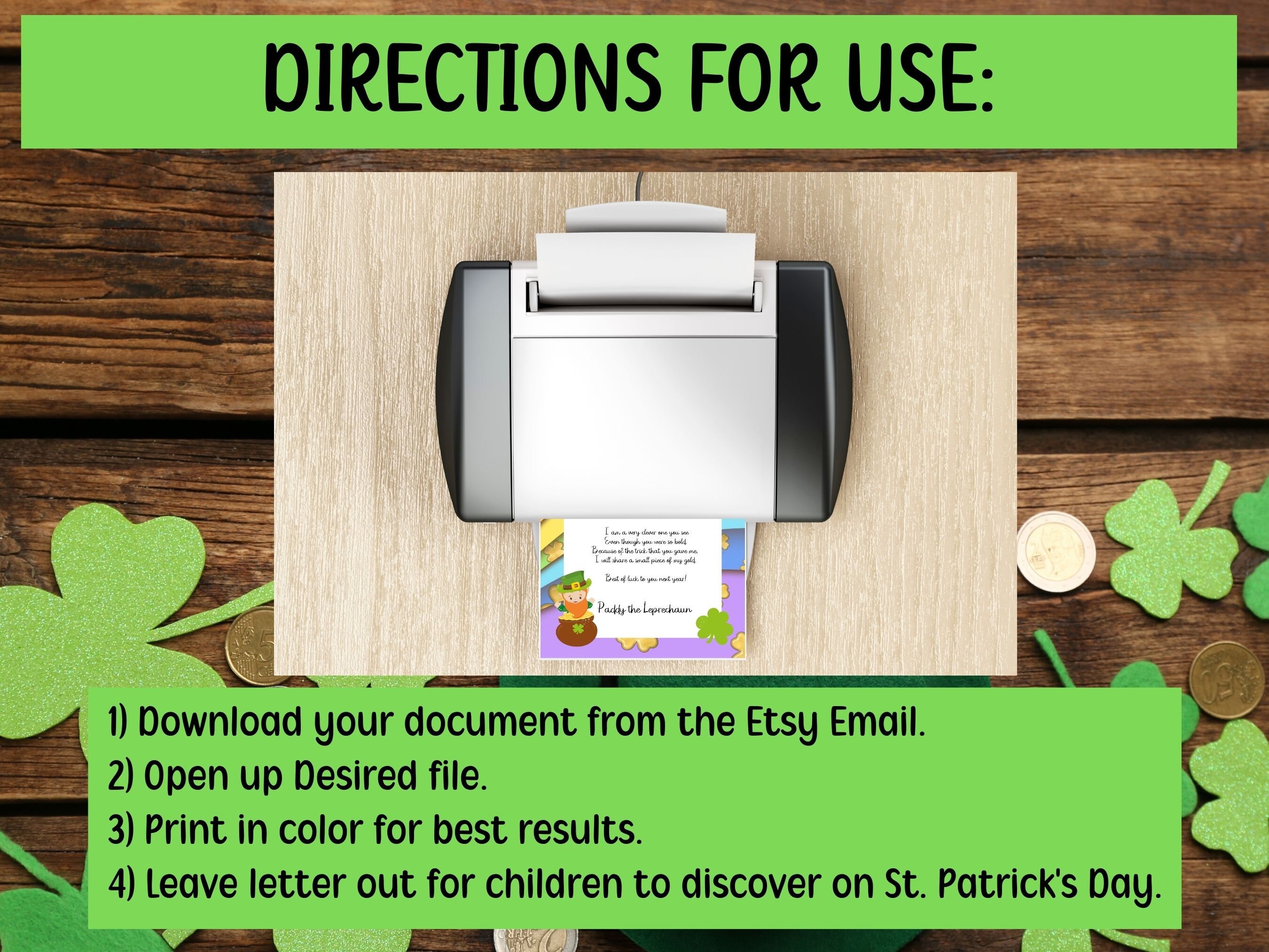 Printable Rainbow Leprechaun Trap Letter | St. Patrick's Day Sneaky ...