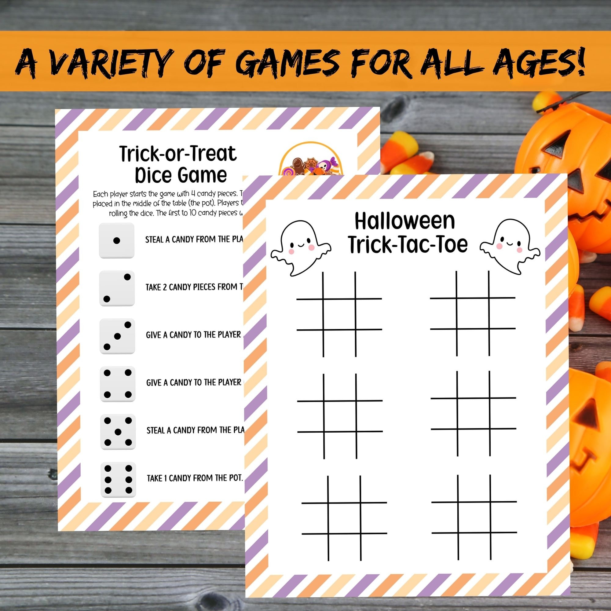 Ultimate Fall Halloween Printable Games, 10 Pack Bundle + Answer Key ...