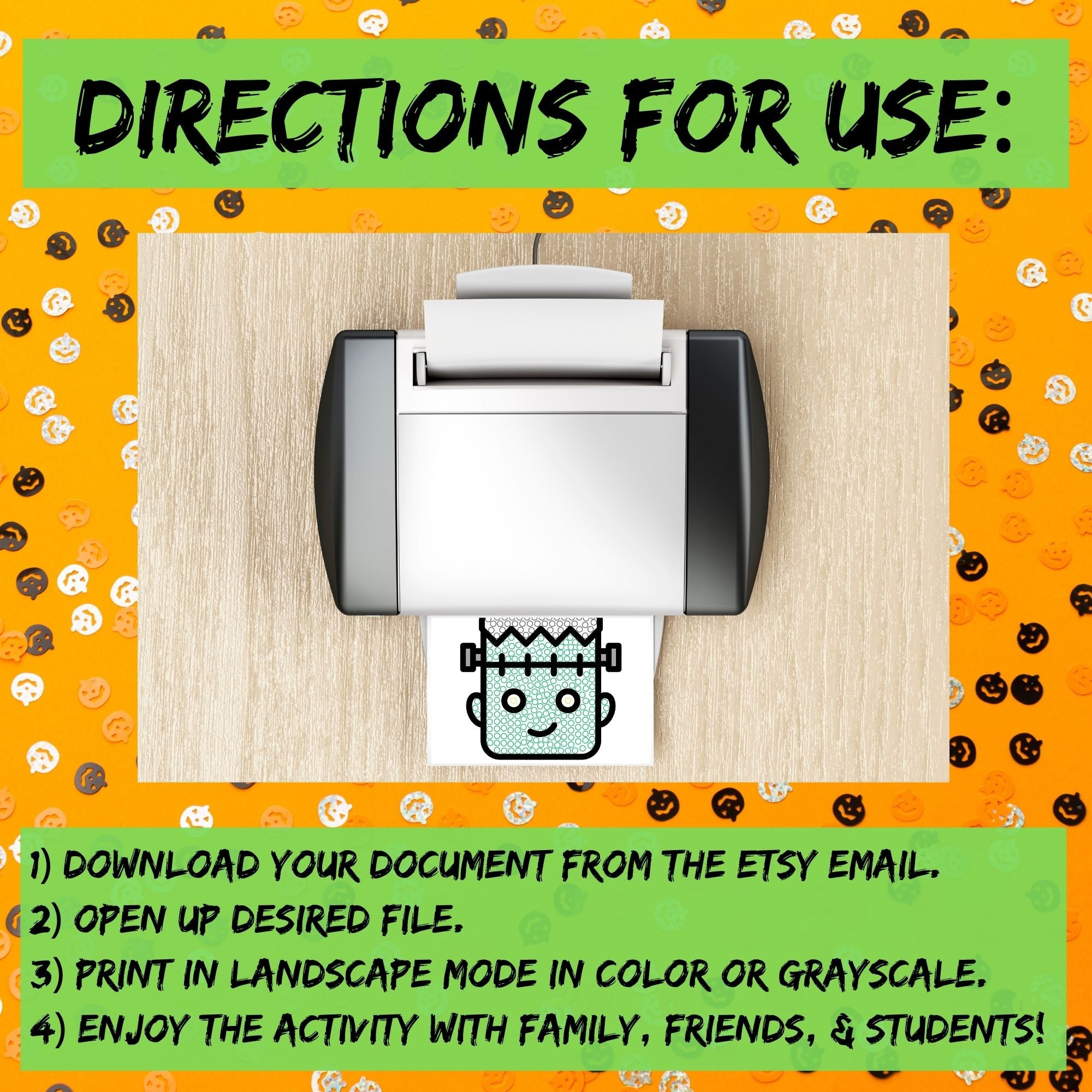 Halloween Fine Motor Activity Templates for Q-tip Painting, Crafting ...