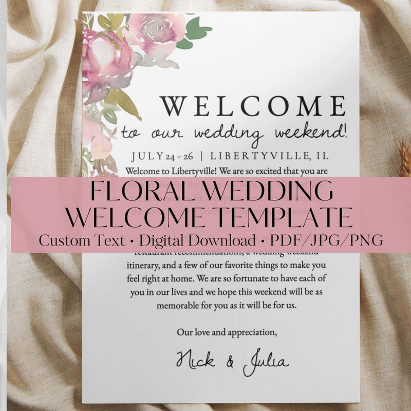 Carta de bienvenida del hotel - Etsy España