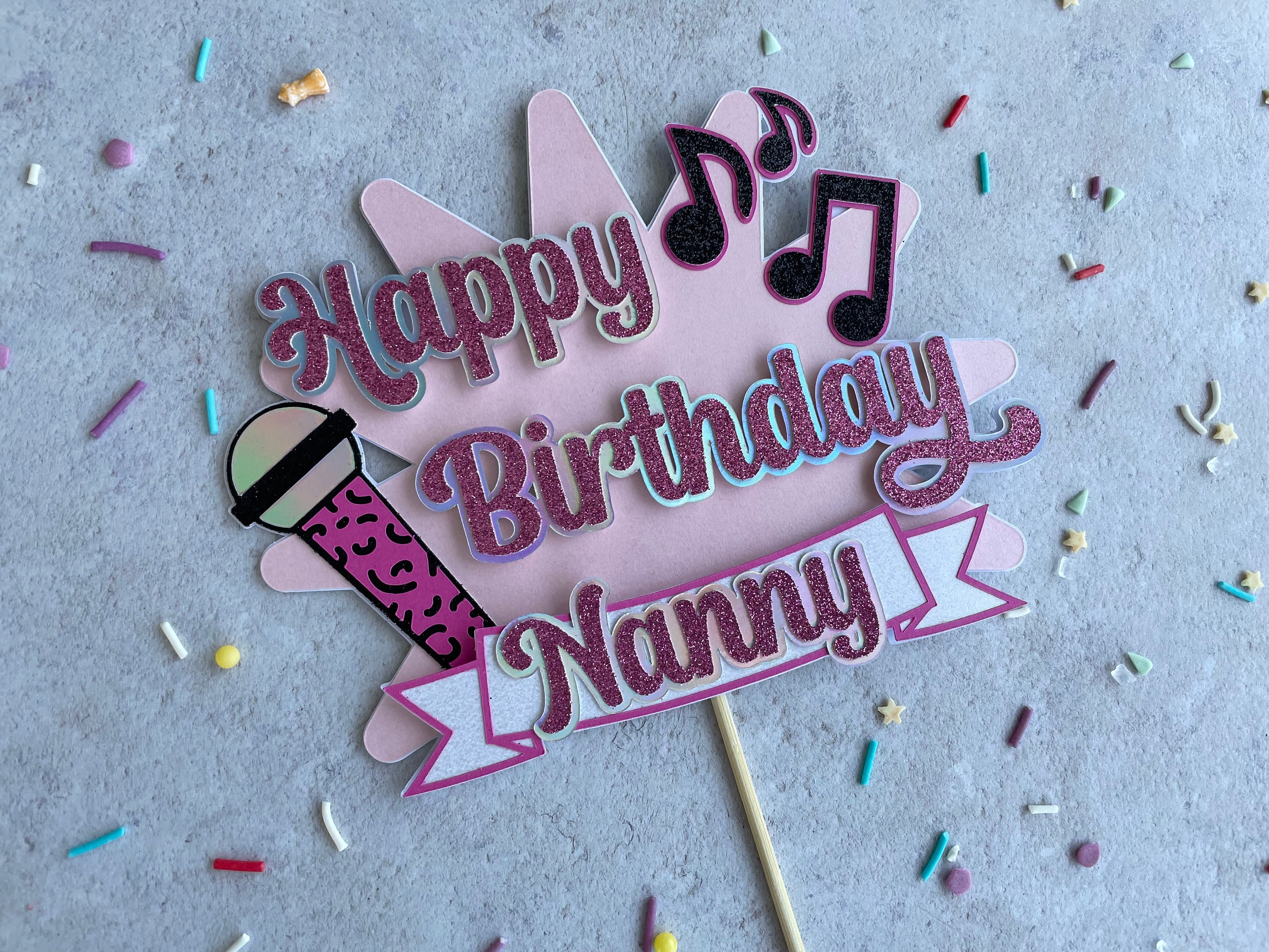 Music Theme Cake Topper Music Theme Cake Customised Cake - Etsy Australia