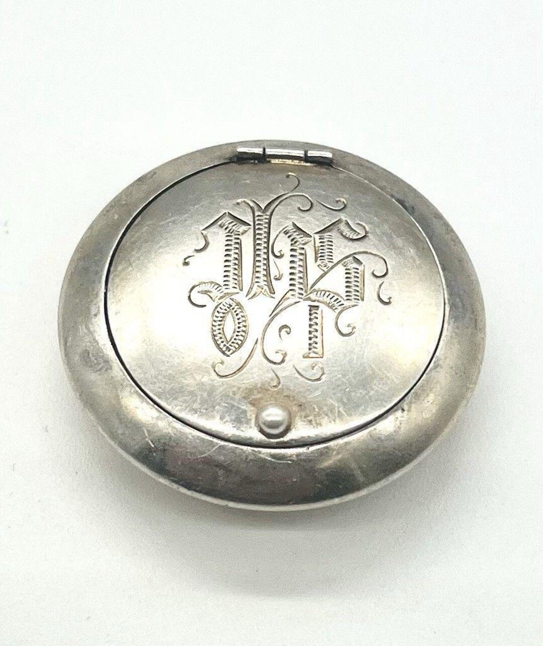 Antique 1900's IHS Gold Vermeil Sterling Silver Oil Stock W/ring PYX SF ...