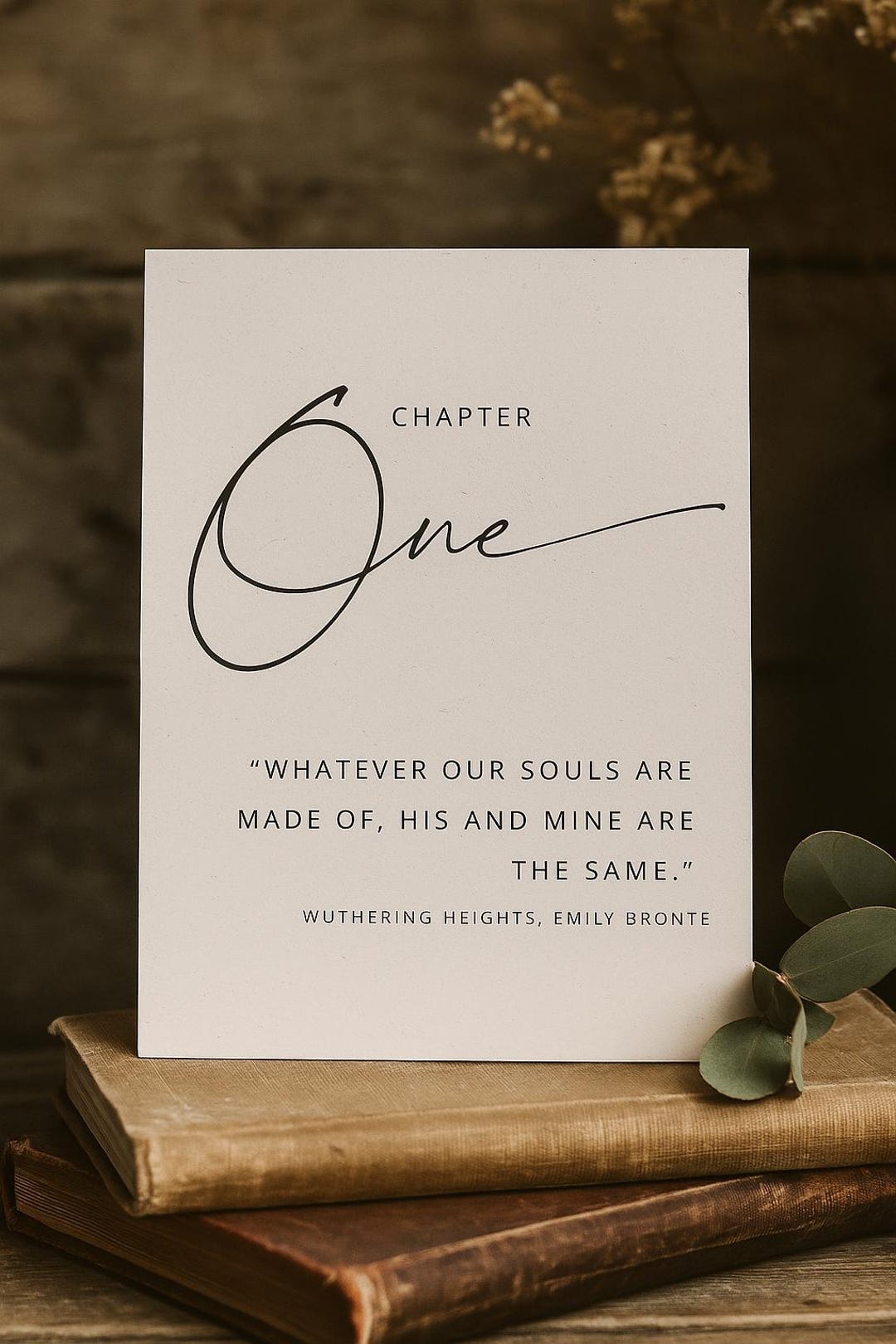 Literary Wedding Table Numbers – Love Quotes, Chapter Design (digital ...
