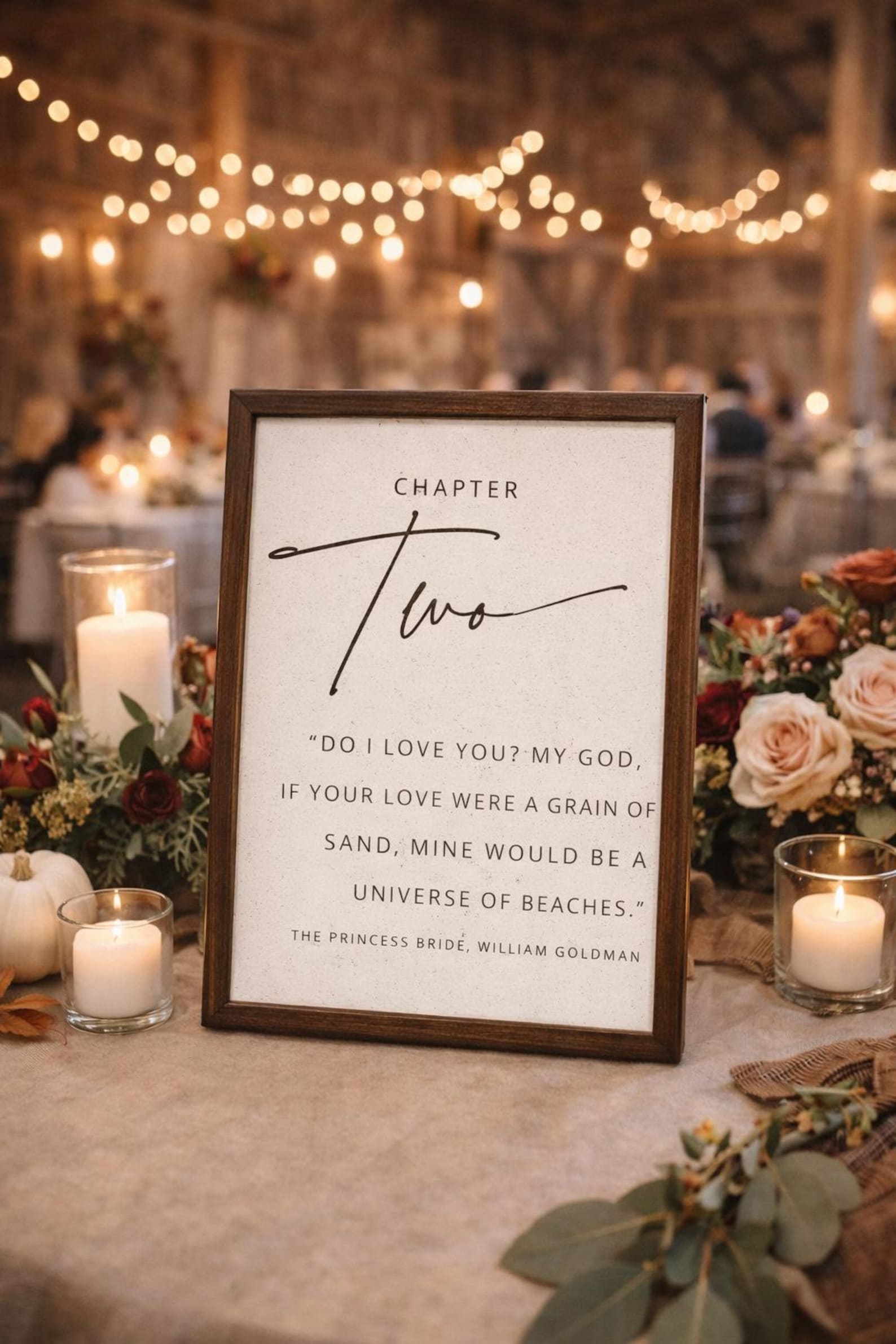 Literary Wedding Table Numbers – Custom Book Quotes (digital Download ...