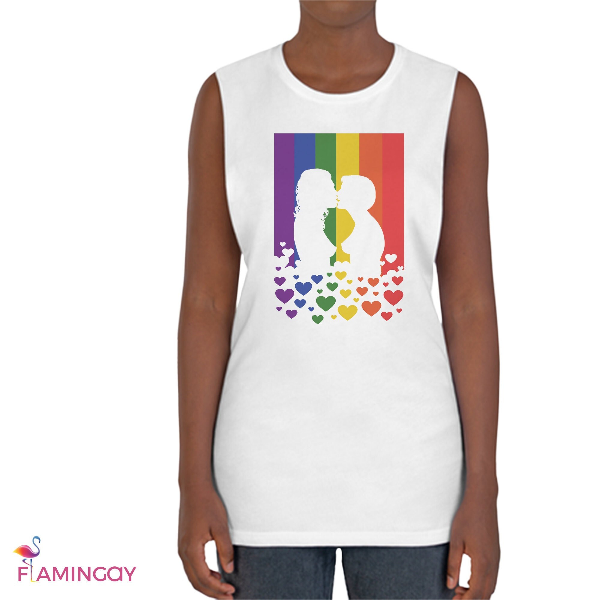 Lesbian Sleeveless Tank , Lesbian Pride Tank Top, LGBTQ Clothing, Pride ...