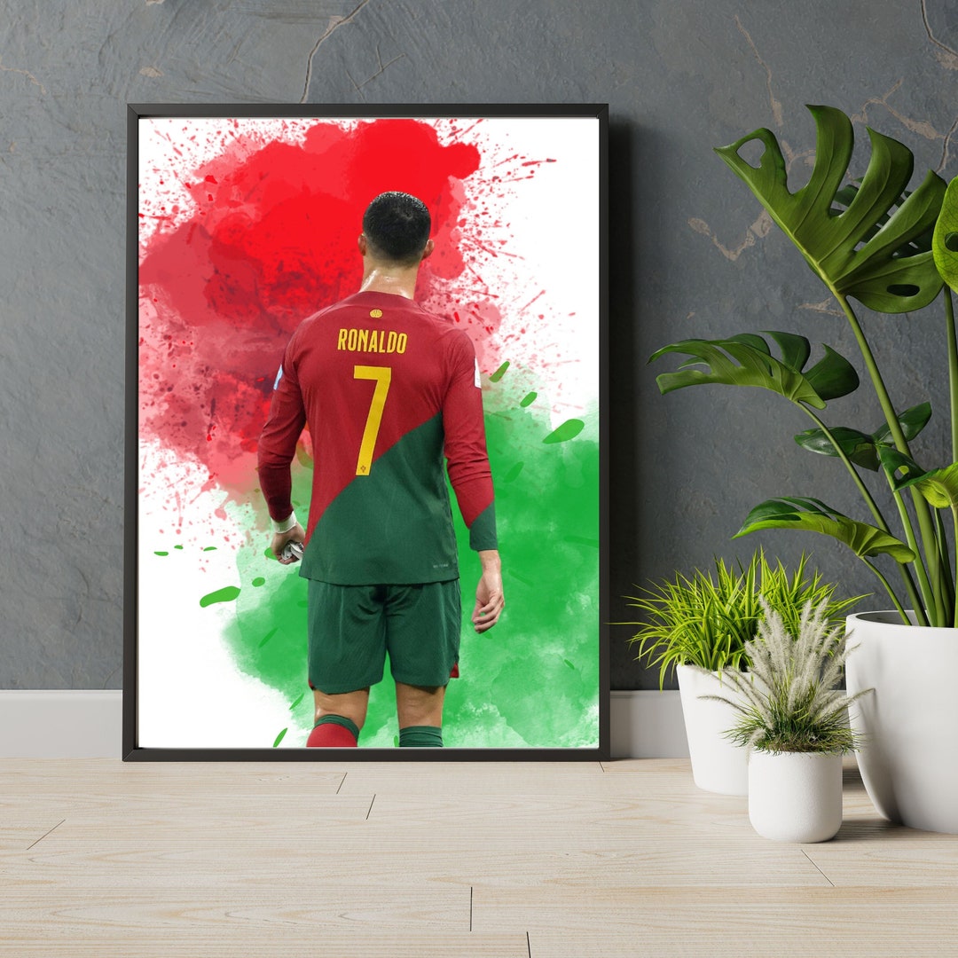 Cristiano Ronaldo Print Ronaldo Wall Art, Ronaldo Poster, Ronaldo Home ...