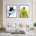 Kylian Mbappe Poster Print, Kylian Mbappe Wall Art Printable, Mbappe ...
