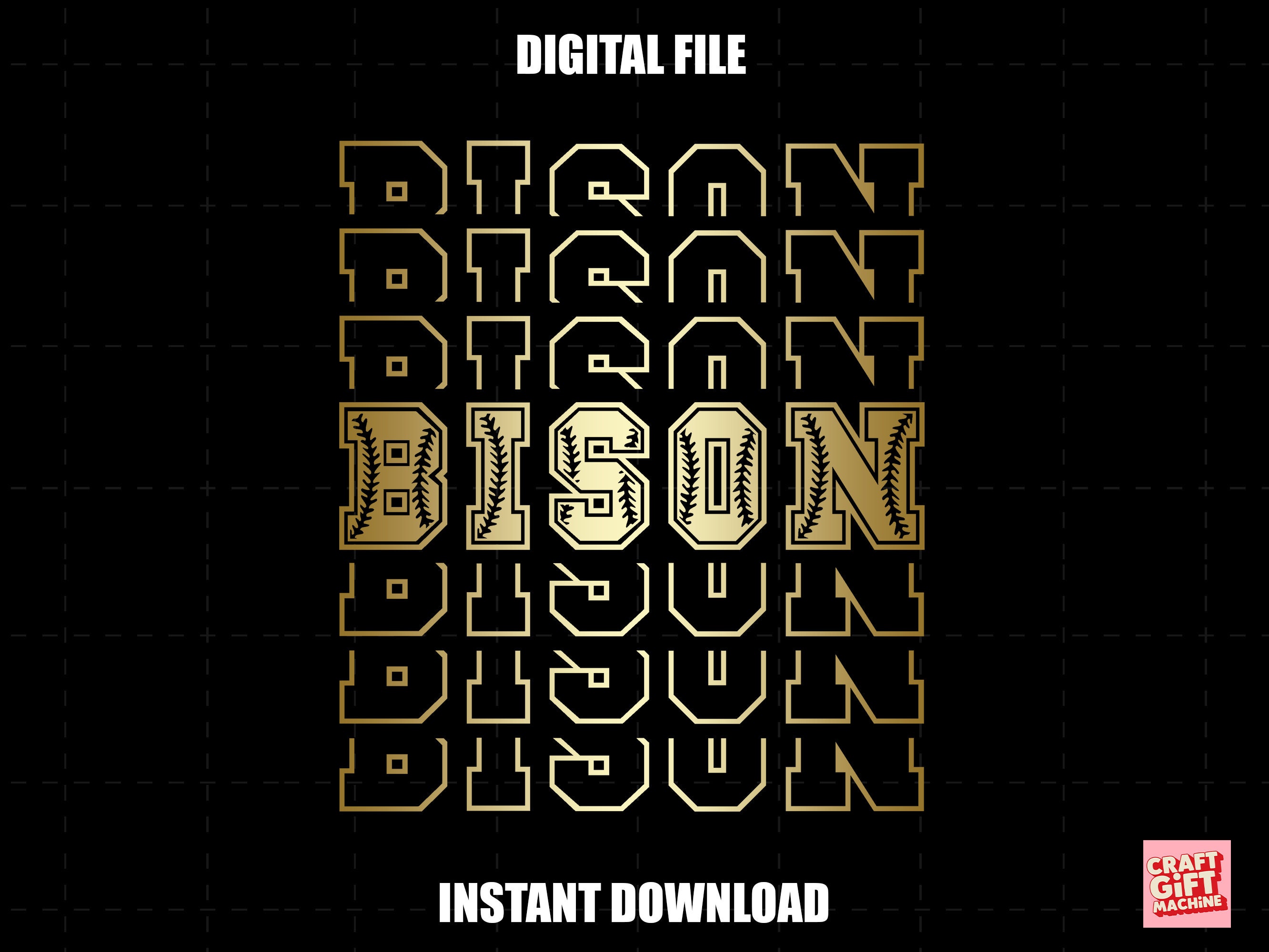 Bison Svg, School Spirit Shirts Svg for Bison School Mascot Svg, Bison ...