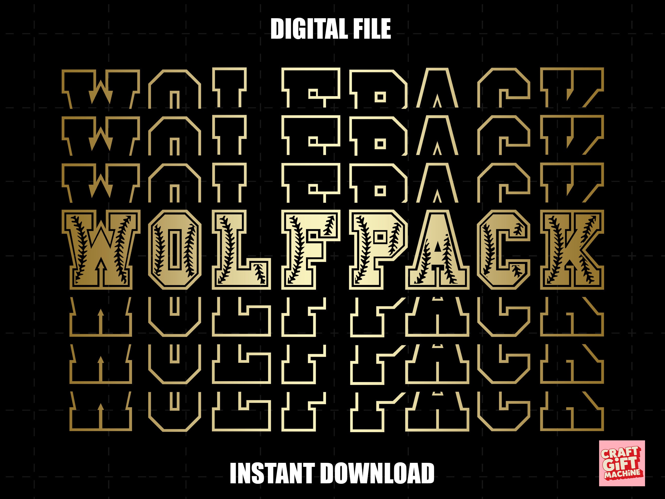 Wolfpack Svg School Spirit Shirts Svg Wolfpack School Mascot - Etsy