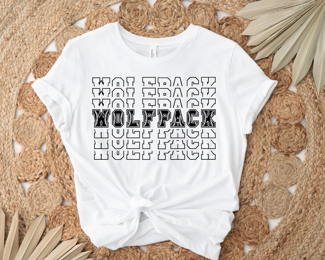 Wolfpack Svg School Spirit Shirts Svg Wolfpack School Mascot - Etsy