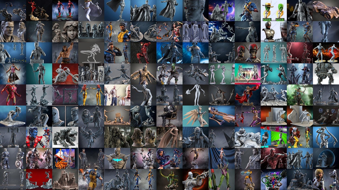 Mega Pack STL Stl Files 3d Printer Files Models STL Mega - Etsy