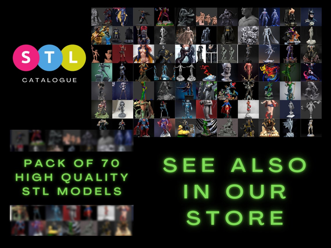 Mega Pack Stl Stl Files 3d Printer Files Models Stl Pack Of Etsy