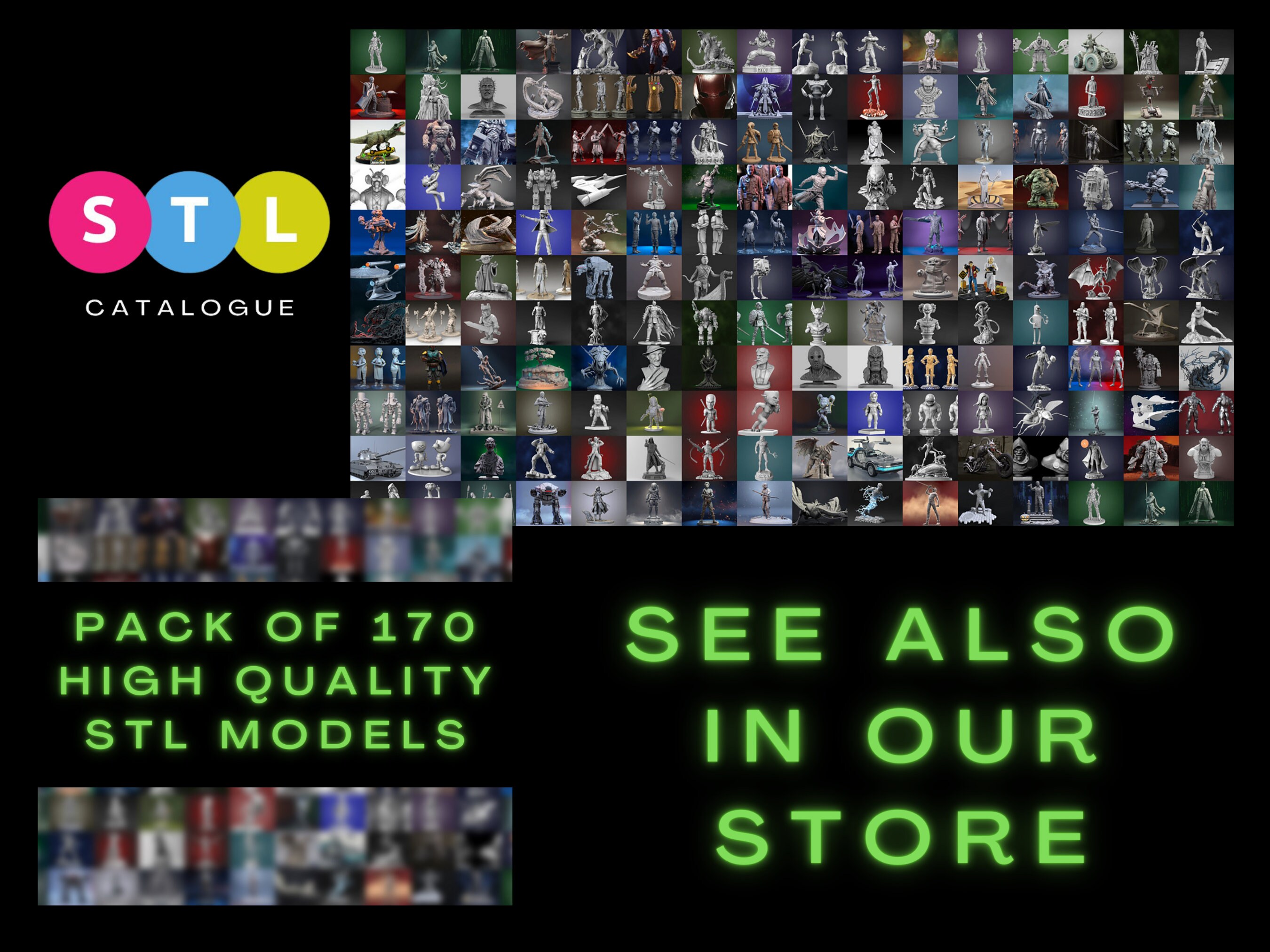 Mega Pack STL Stl Files 3d Printer Files Models STL Mega - Etsy Mega Pack STL Stl Files 3d Printer Files Models STL Mega - Etsy