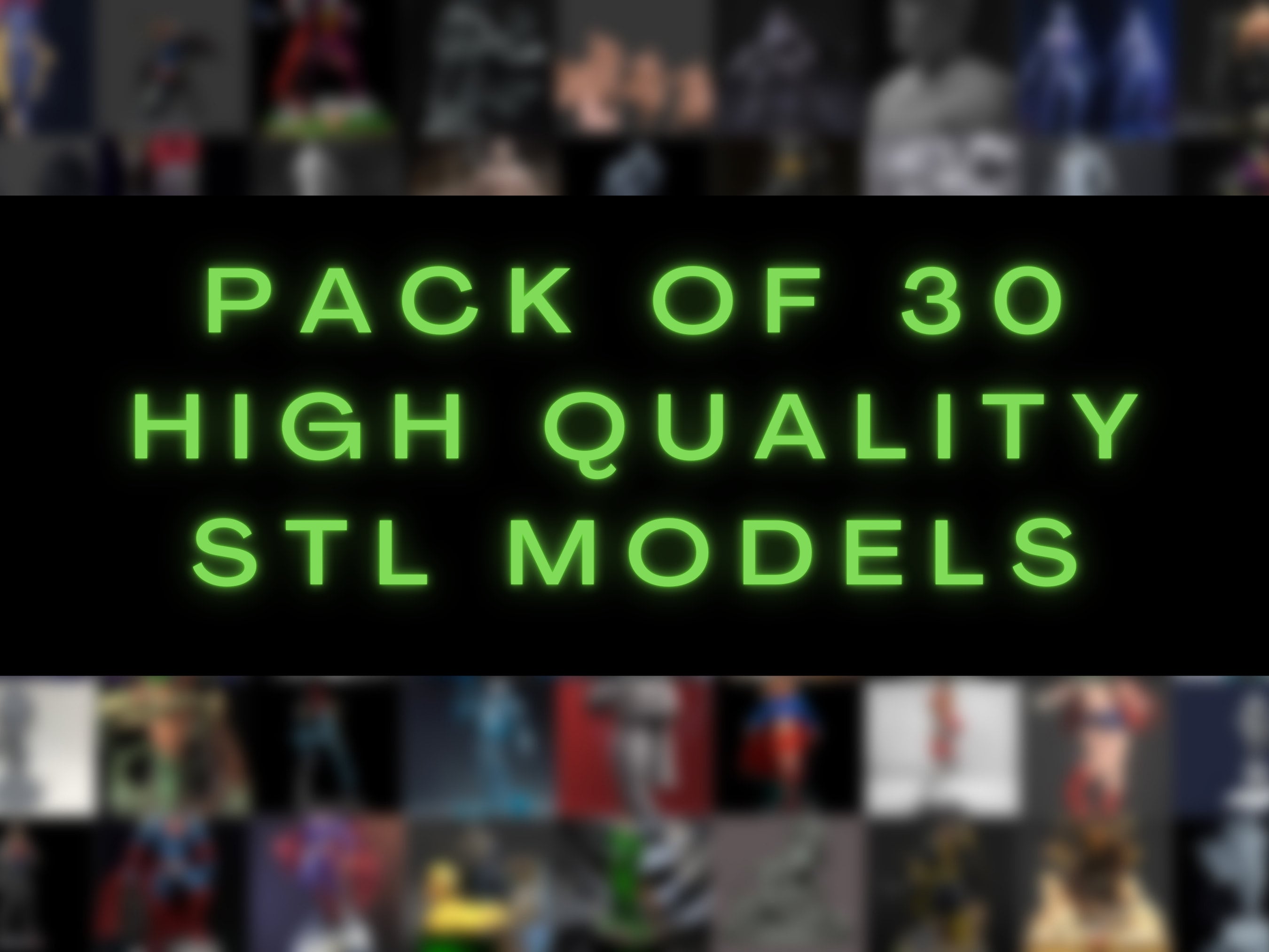 Mega Pack Stl Stl Files 3d Printer Files Models Stl Pack Of Etsy