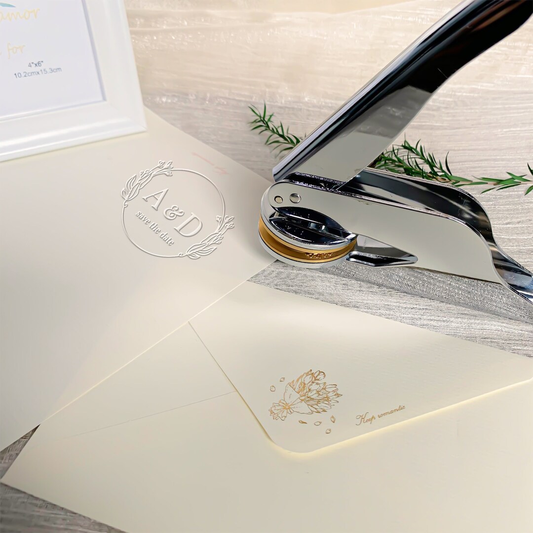Custom Stamp Embosser, Personalized Wedding Embosser Stamp, Custom ...