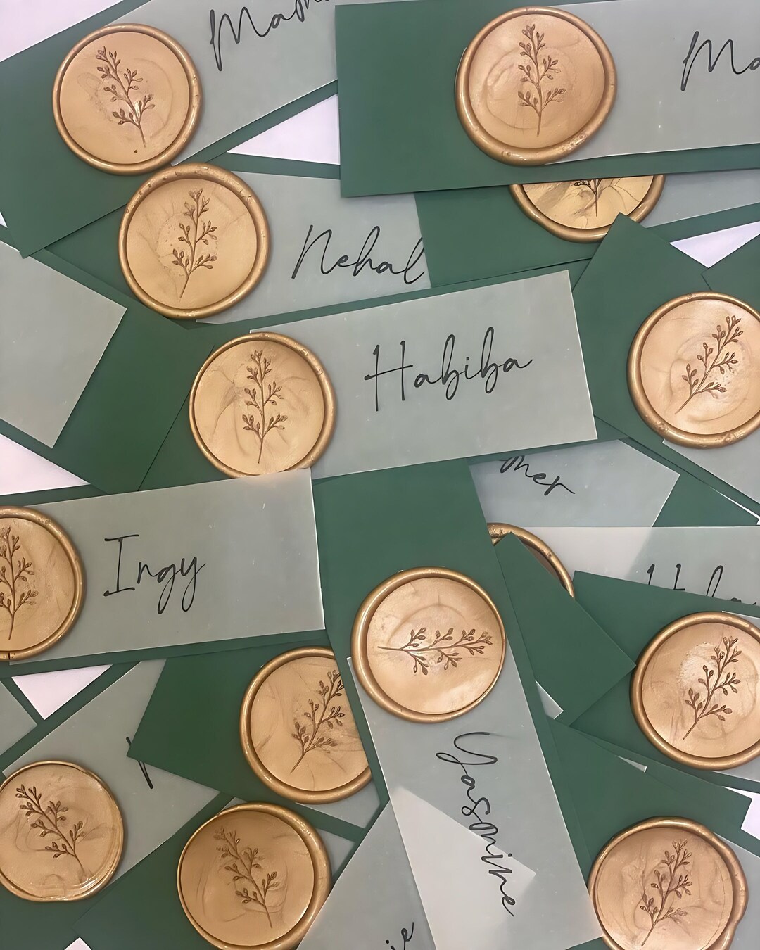 Personalized Wedding Wax Seal Stickers, Handmade Wax Seal Stickers With ...