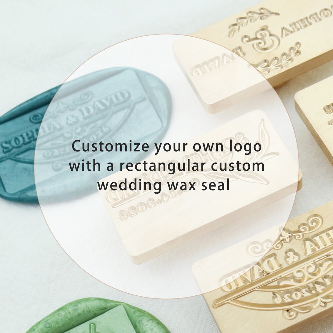 Customize Your Exclusive Wedding Rectangular Wax Seal Set, Custom ...