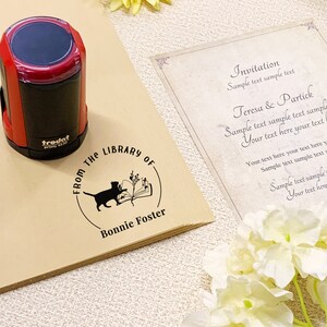 Personalized Book Stamp,custom Book Stamp,custom Library Stamp,custom ...