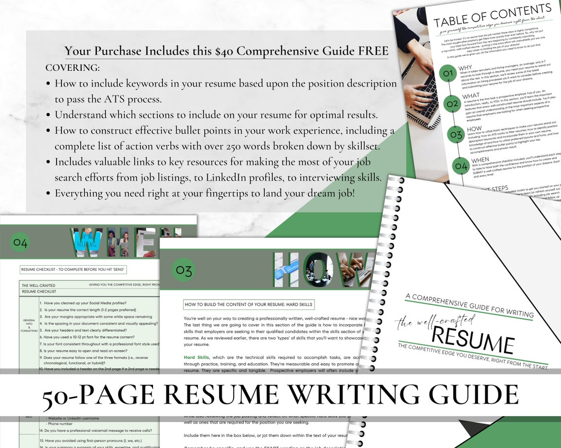 2023 Professional Resume Template, CV, Google Docs, MS Word, ATS ...