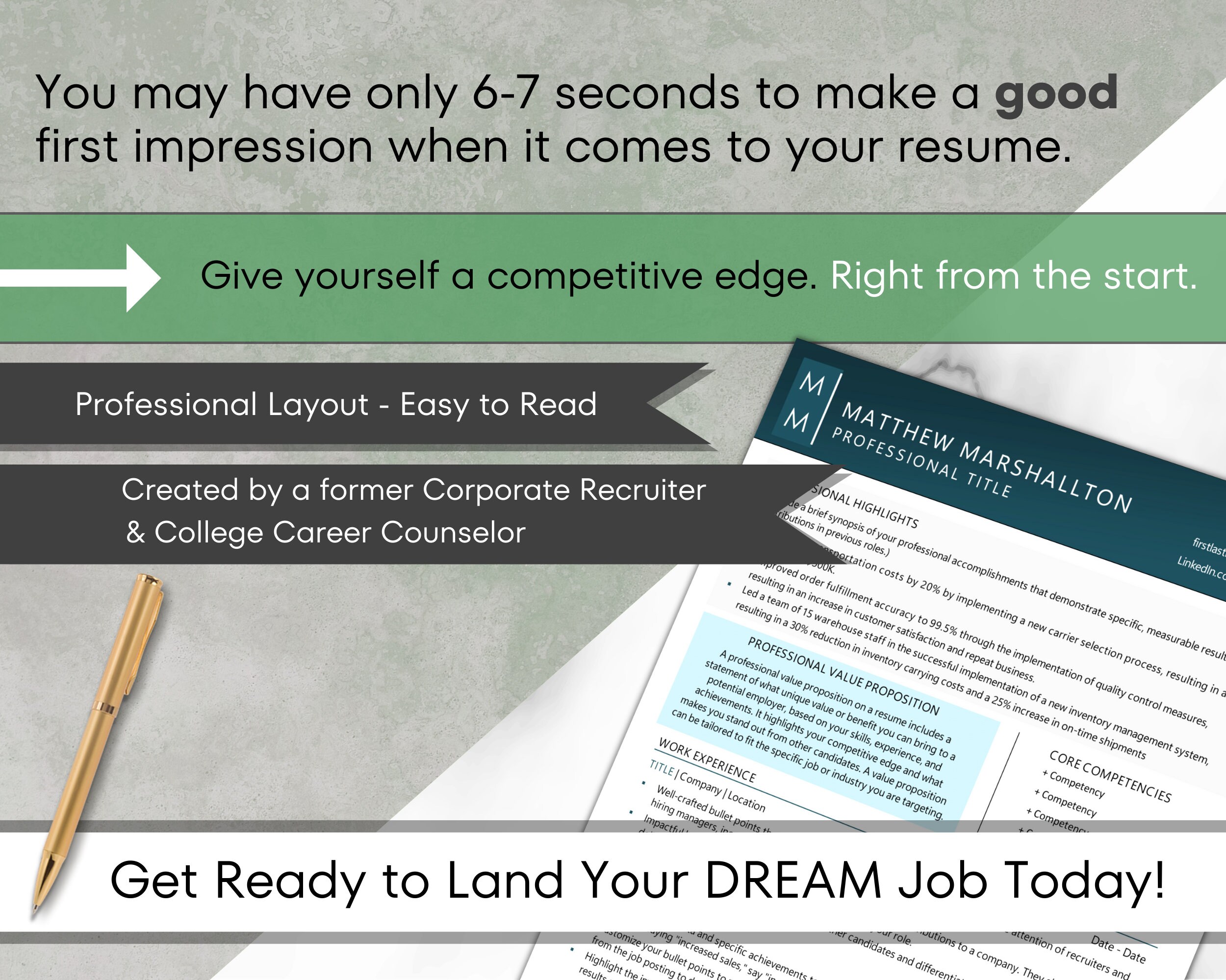 2023 Professional Resume CV Template Microsoft Word Modern - Etsy Ireland
