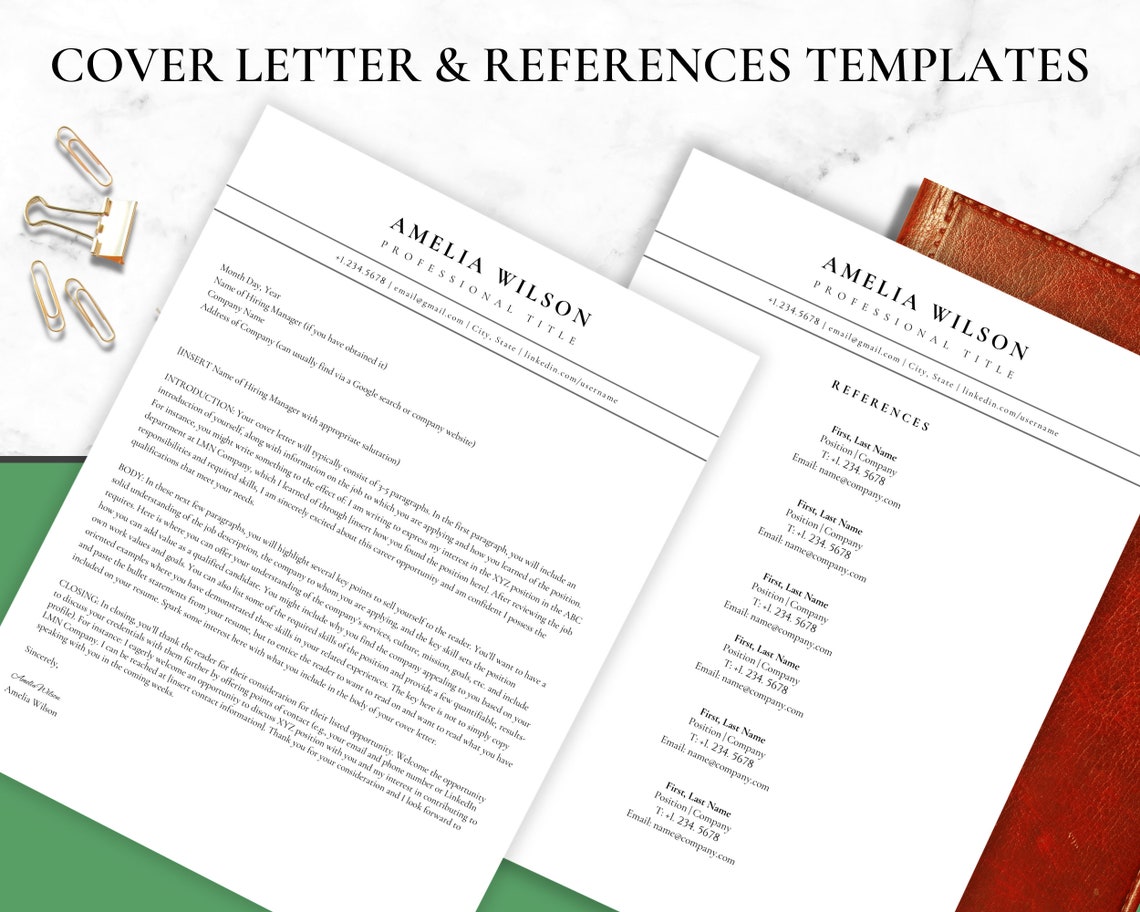 2023 Professional Resume Template, CV, Google Docs, MS Word, ATS ...