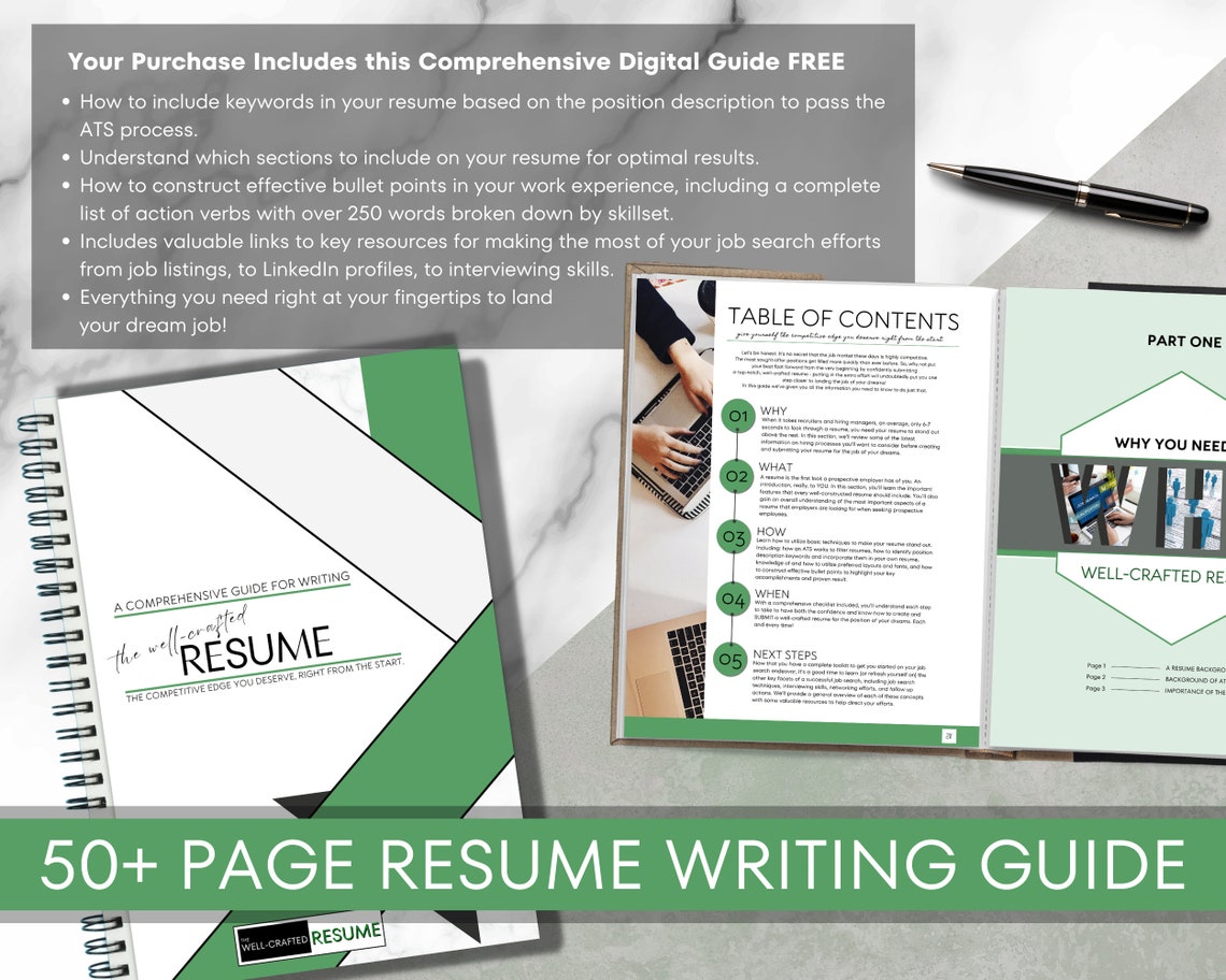 Professional Modern Resume Template, Executive Resume, Microsoft Word ...
