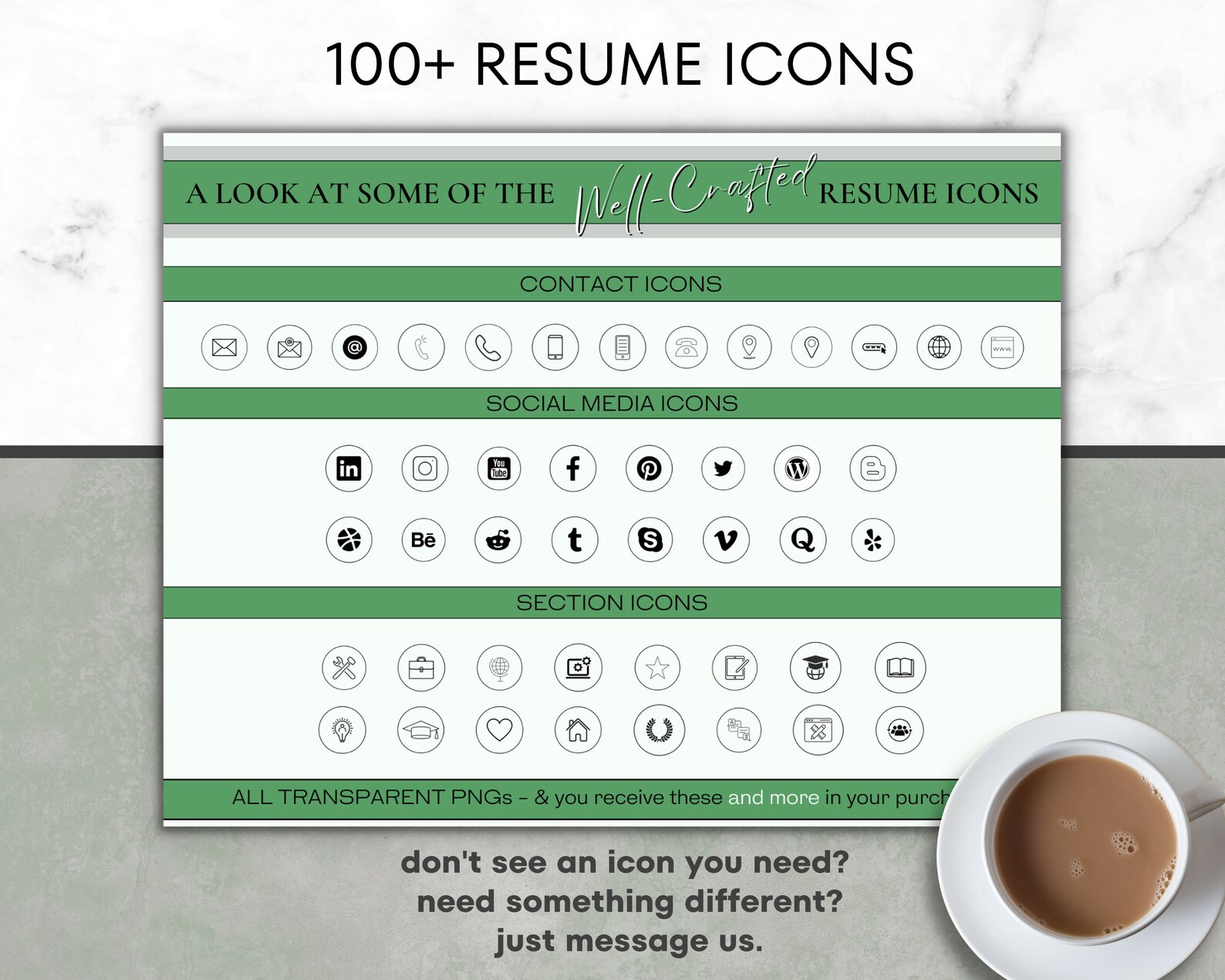 Professional Modern Resume Template, Executive Resume, Microsoft Word ...