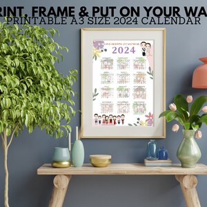 Love Destiny 2 Cartoonized Characters A3 Printable Wall Calendar - Etsy