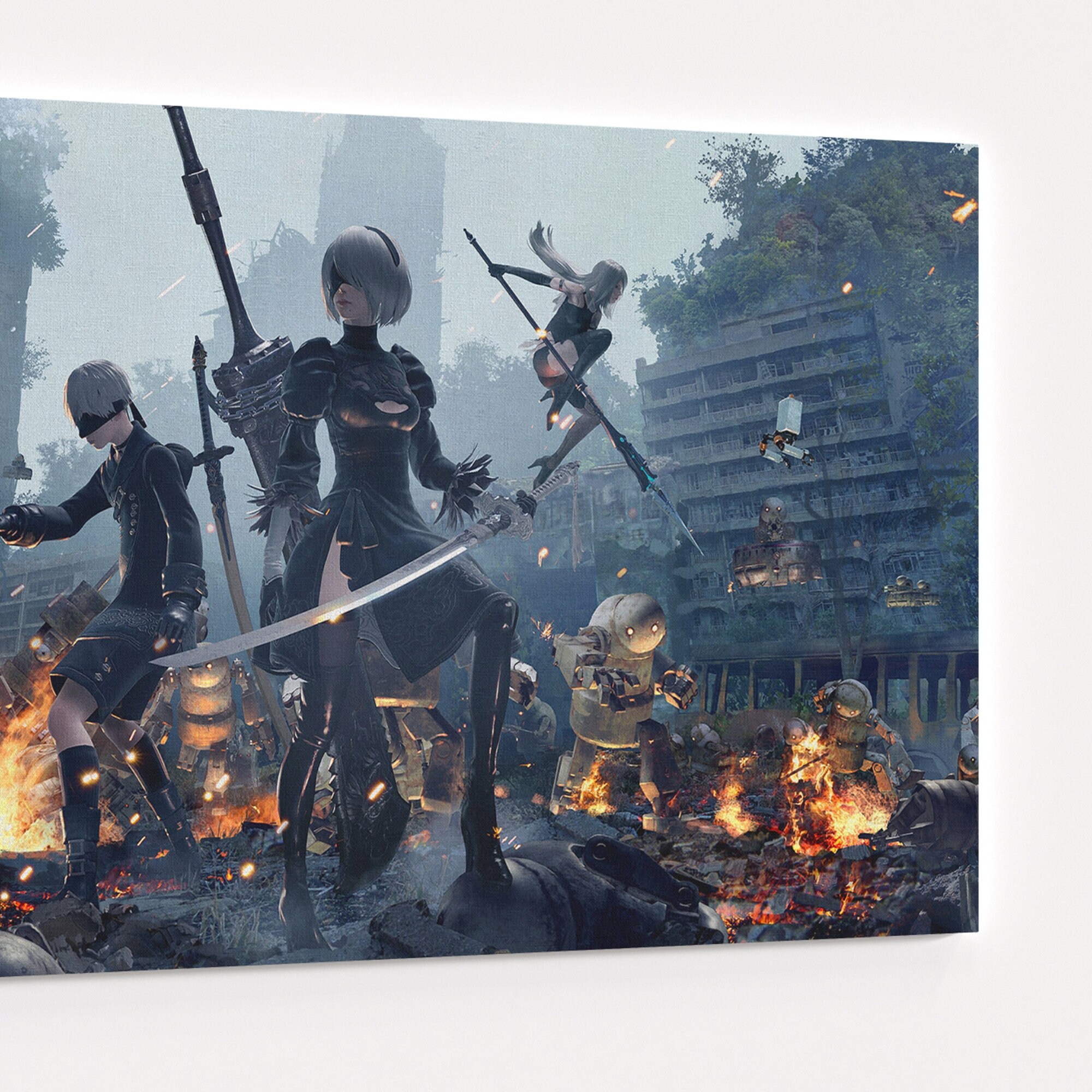 Nier Automata Poster Wall Art Anime Girl Poster Anime - Etsy
