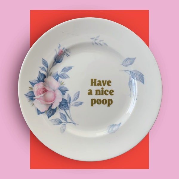 Poop on a Plate - Etsy