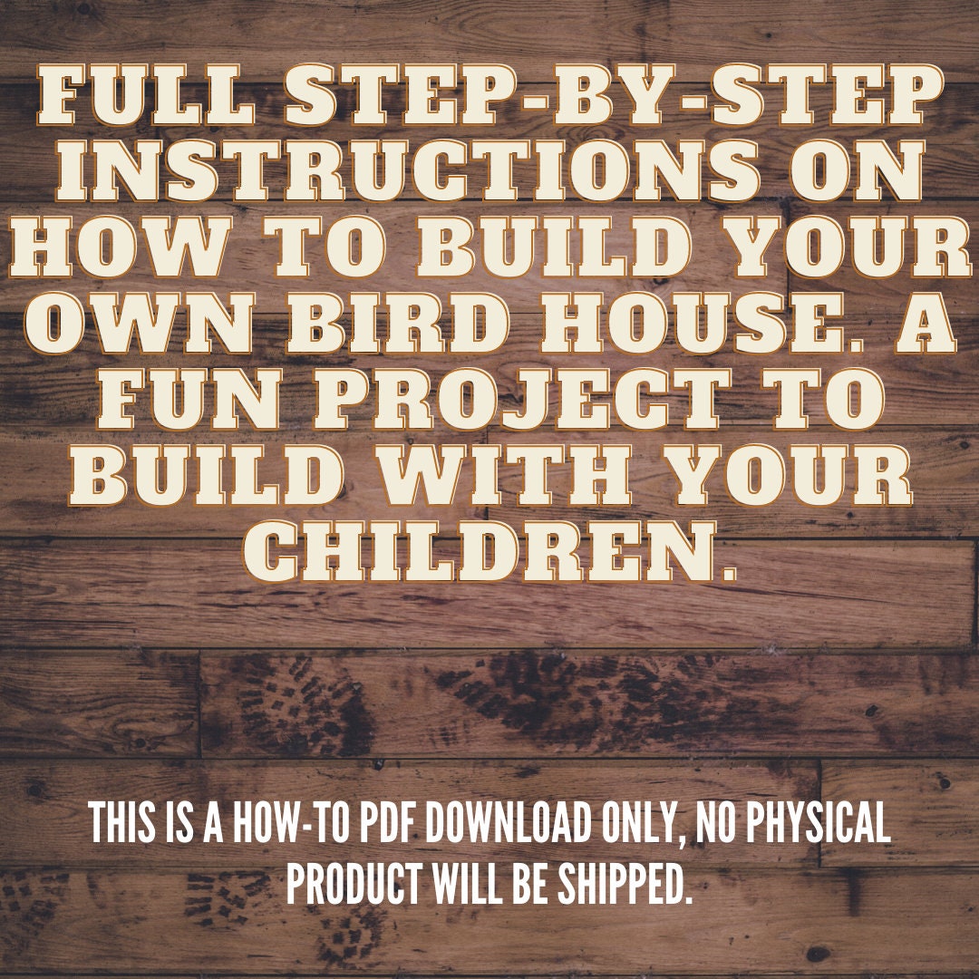 Easy Birdhouse | Fun Project for the Children | Easy Birdhouse Plans ...