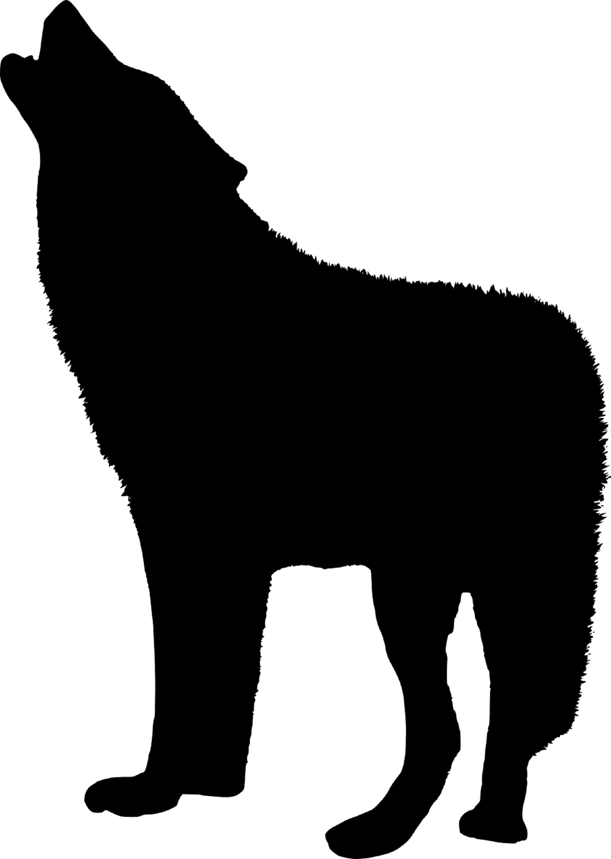 5 Wolf Silhouettes | Cut File | Clipart | Can Be Used for Clothing ...