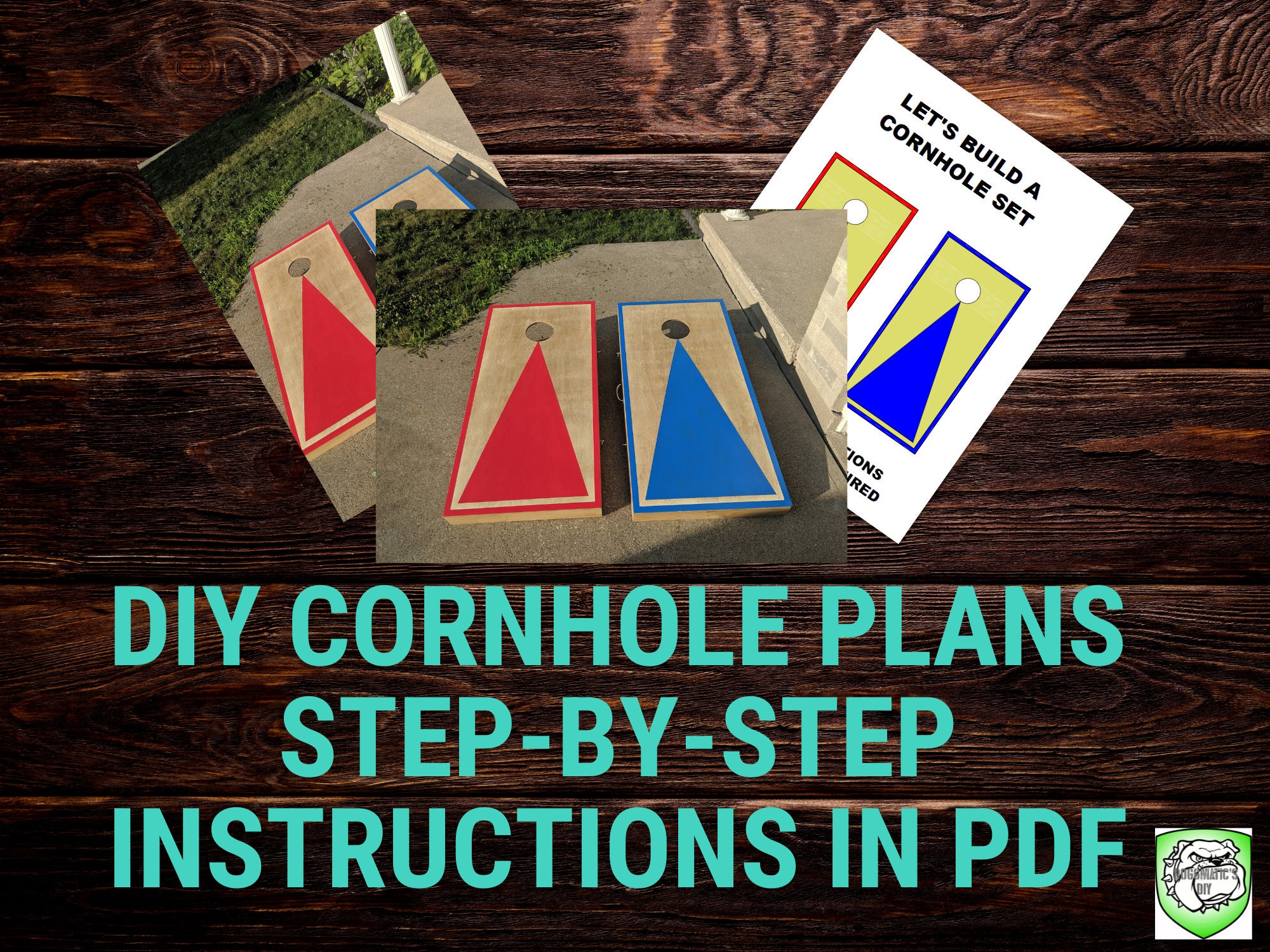 Cornhole Board Plans | DIY Plans | Step-by-step Plans | Bean Bag Toss ...