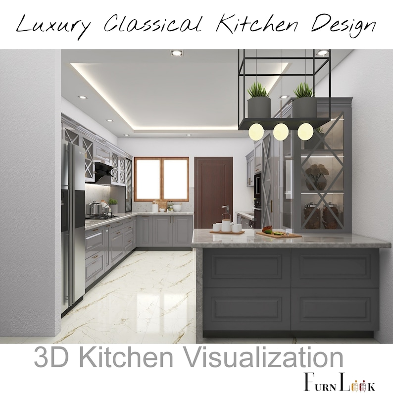 3D Kitchen Design, Kitchen Renovation, Customised Kitchen Design ...