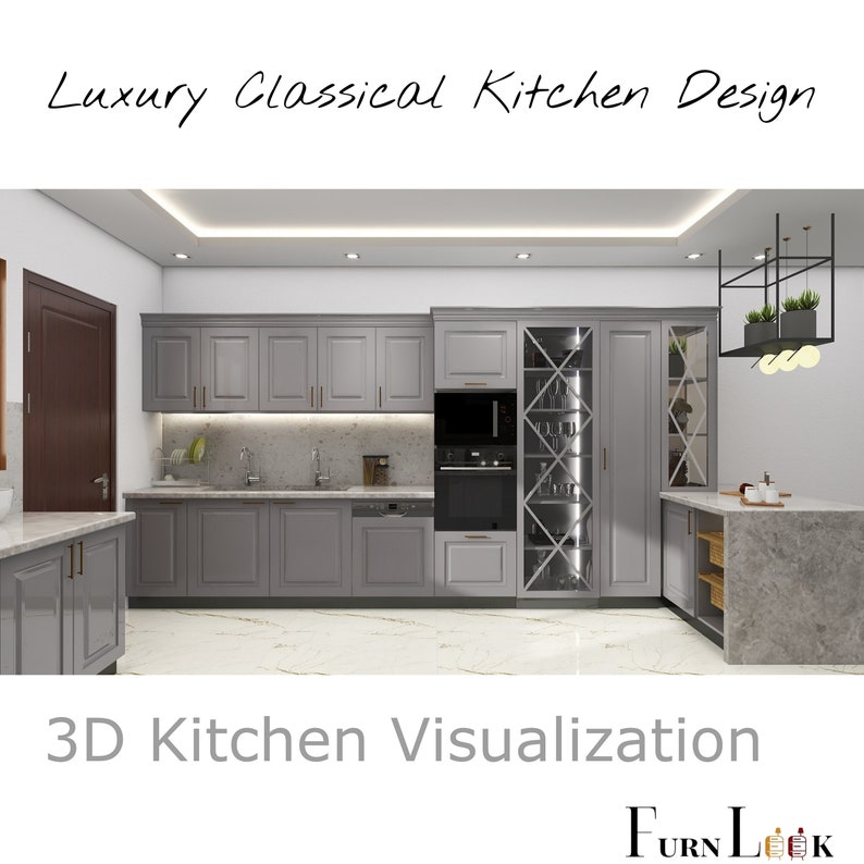 3D Kitchen Design, Kitchen Renovation, Customised Kitchen Design ...