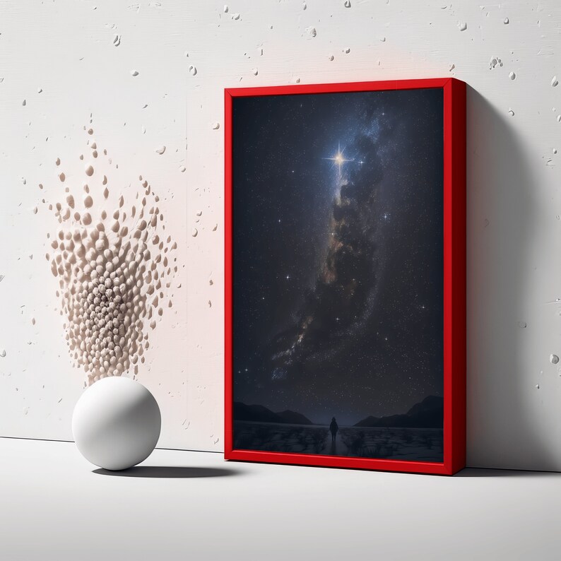 Stars Poster Milky Way Wall Art Space Printable Artwork Sky - Etsy