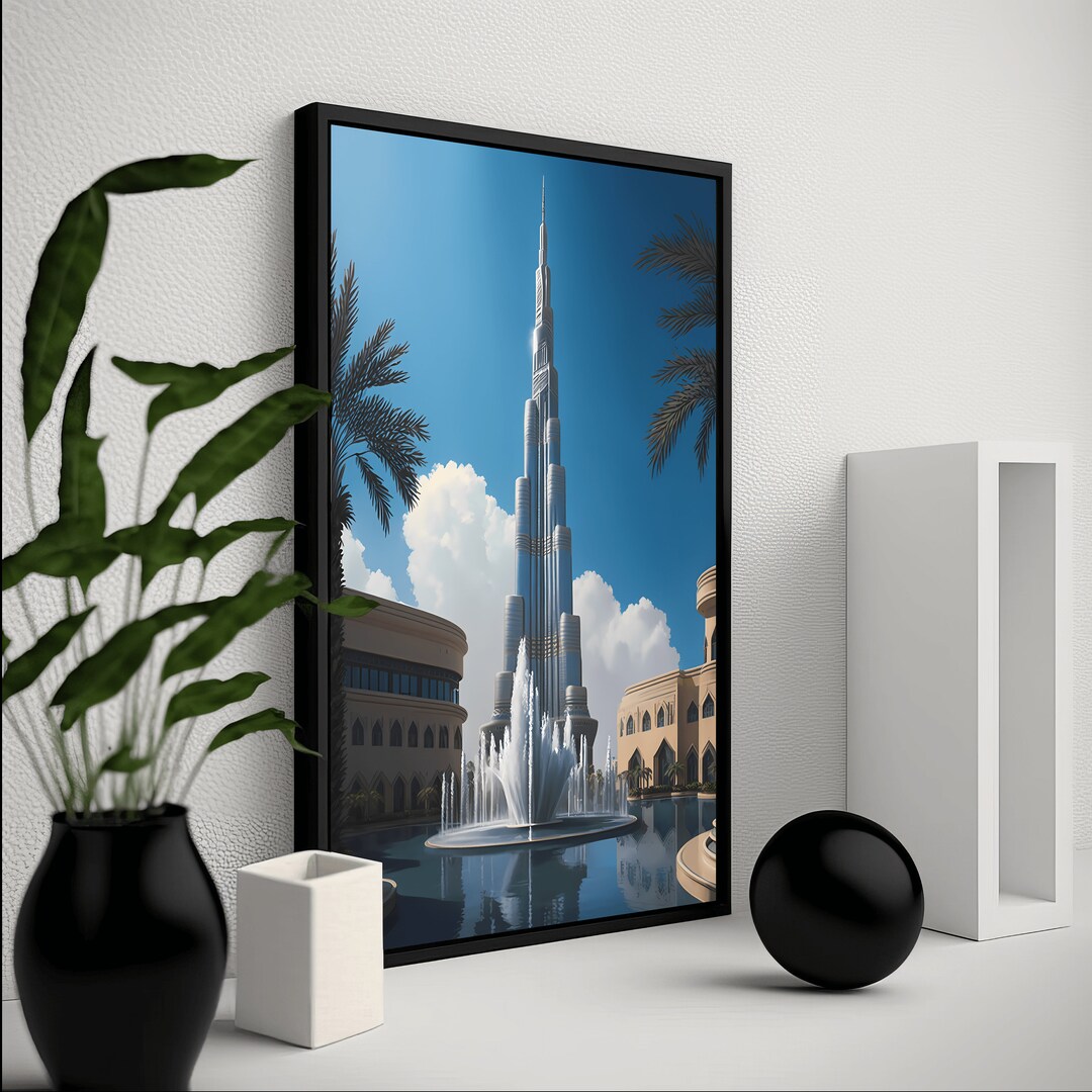 Burj-khalifa Wall Art Dubai Poster Luxury Life Art - Etsy