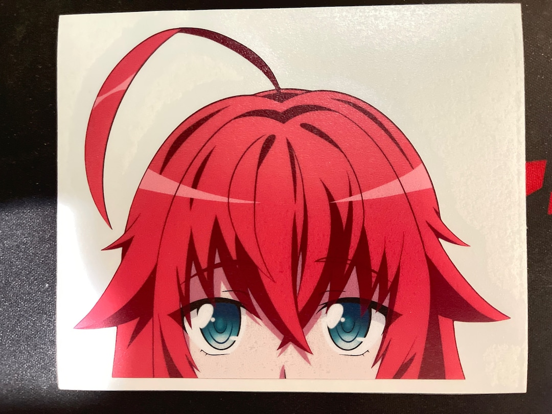 Rias Peeker/ Anime Sticker / Anime Girl / Waifu / Decal / - Etsy