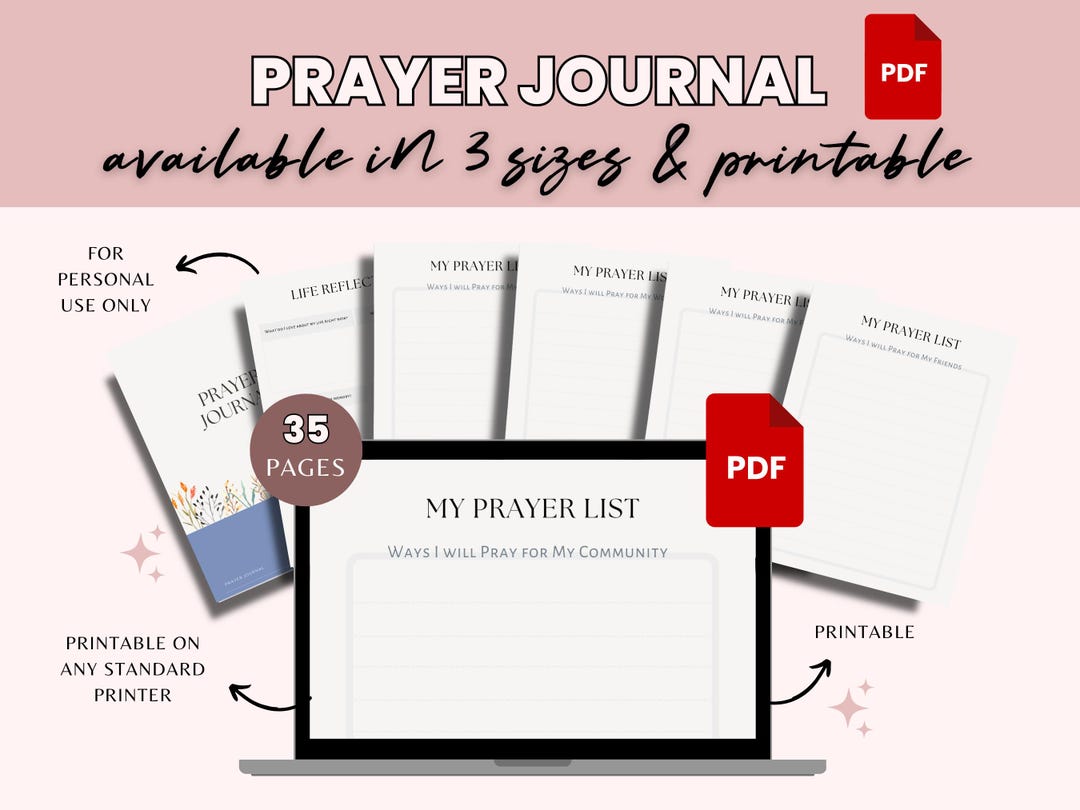 Prayer Journal | Digital Prayer Planner | Online Prayer Journal ...