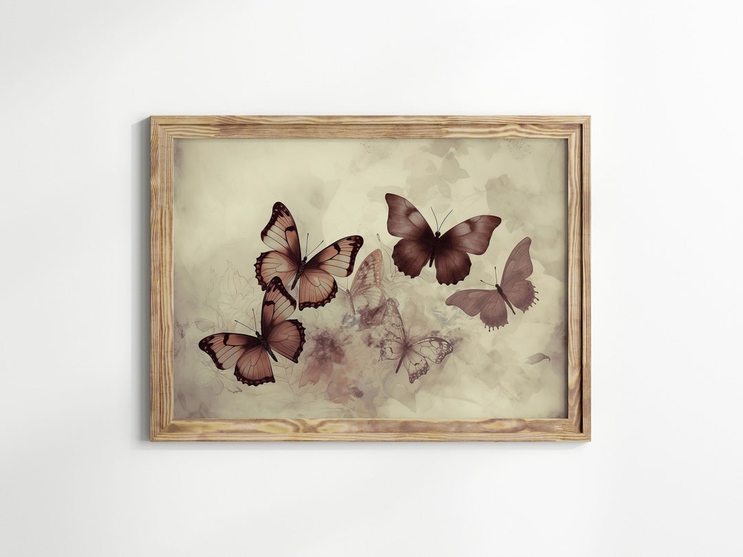 Dibujo en color de mariposas antiguas, ilustración de animales vintage ...