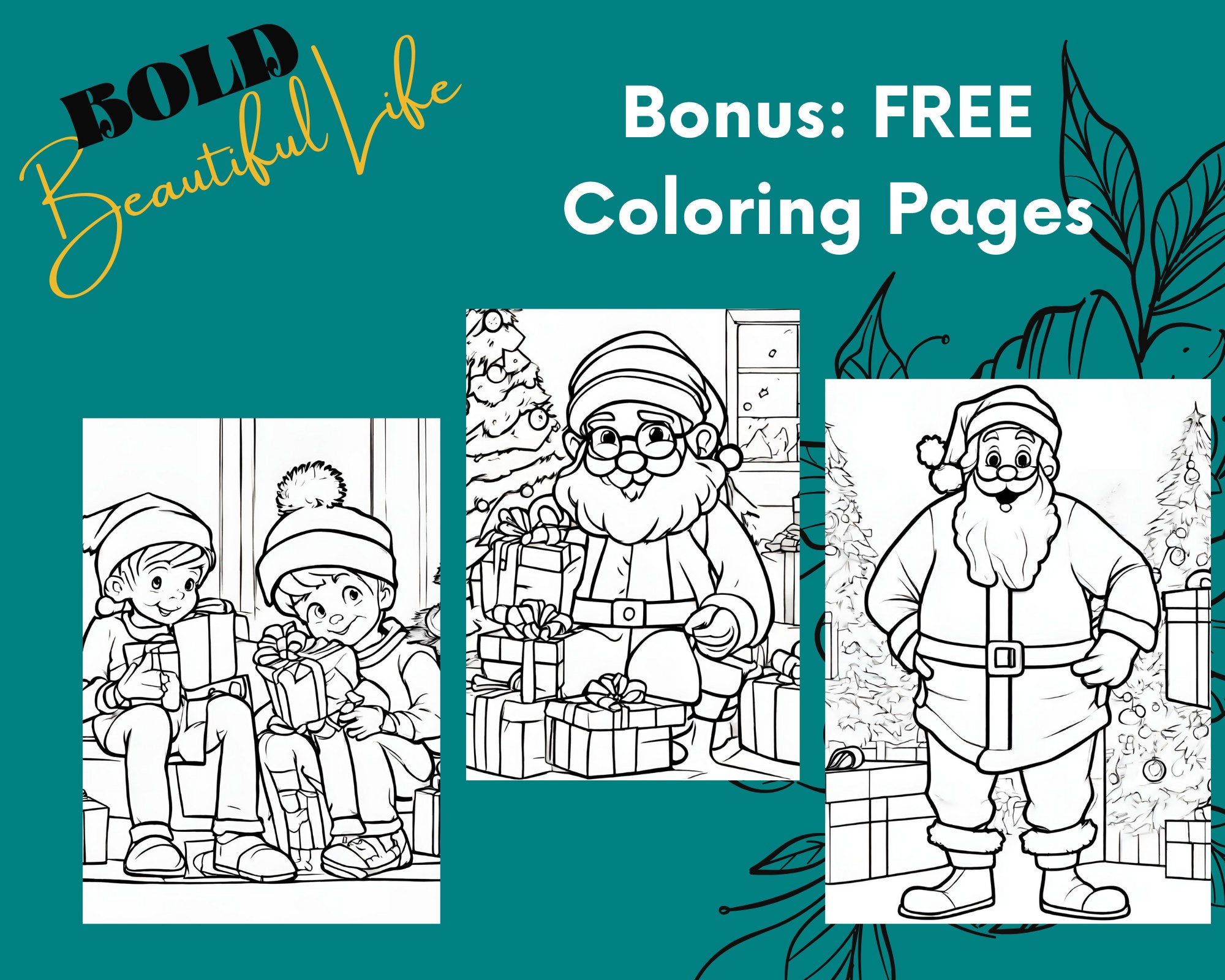 Christmas ABC & 123 Tracing and Coloring Pages Learning Activity for ...