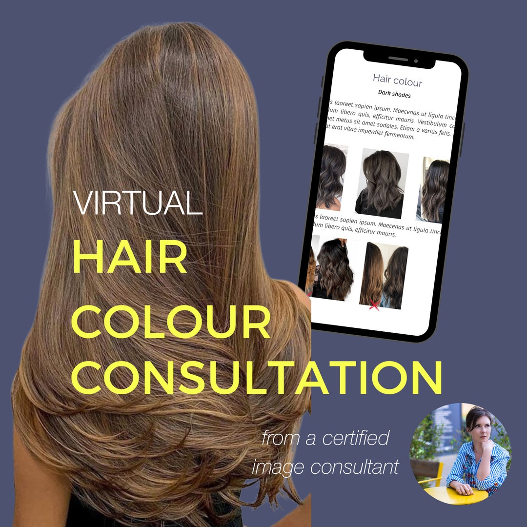 Virtual Hair Colour Consultation Colour Analysis - Etsy