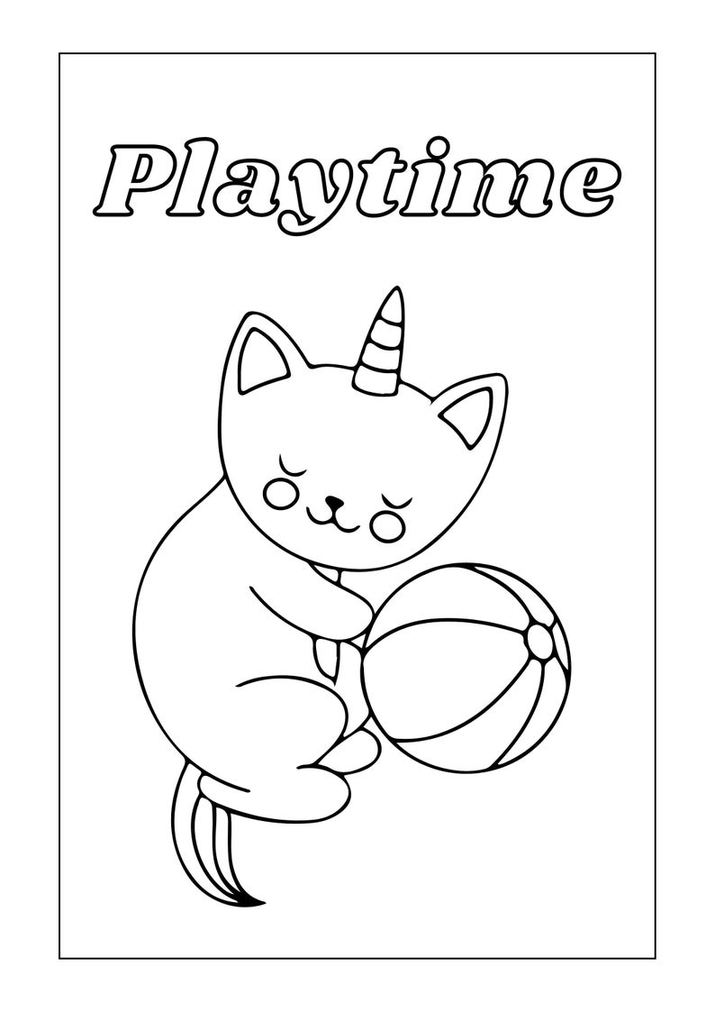 20 Unicorn Colouring Pages Activity for Kids - Etsy