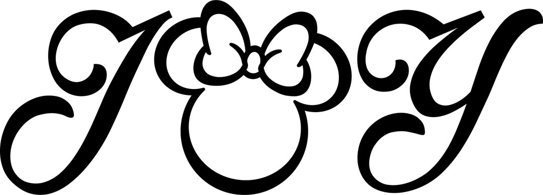 Disney Minnie Mouse Joy Vinyl Die Cut Decal or Vinyl Heat - Etsy