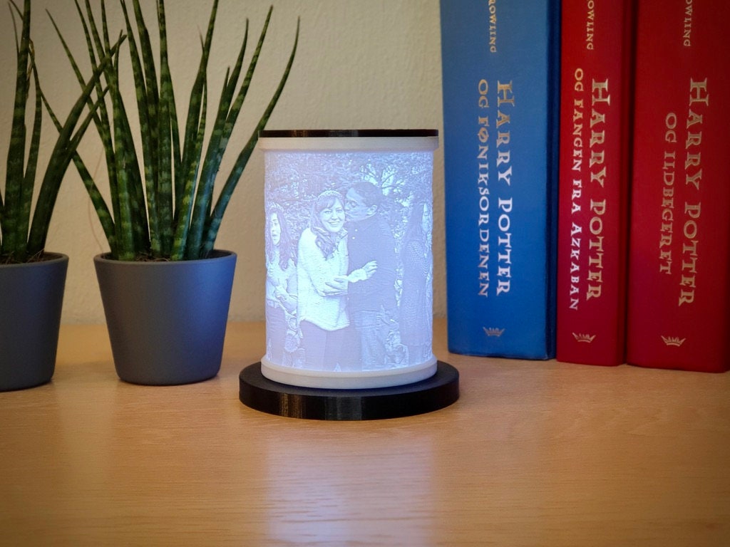 Custom 3d Printed Photo RGB Lamp | Personalized LED Lamp | Powered by ...