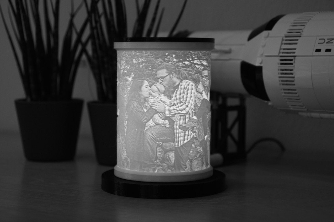 Custom 3d Printed Photo RGB Lamp | Personalized LED Lamp | Powered by ...