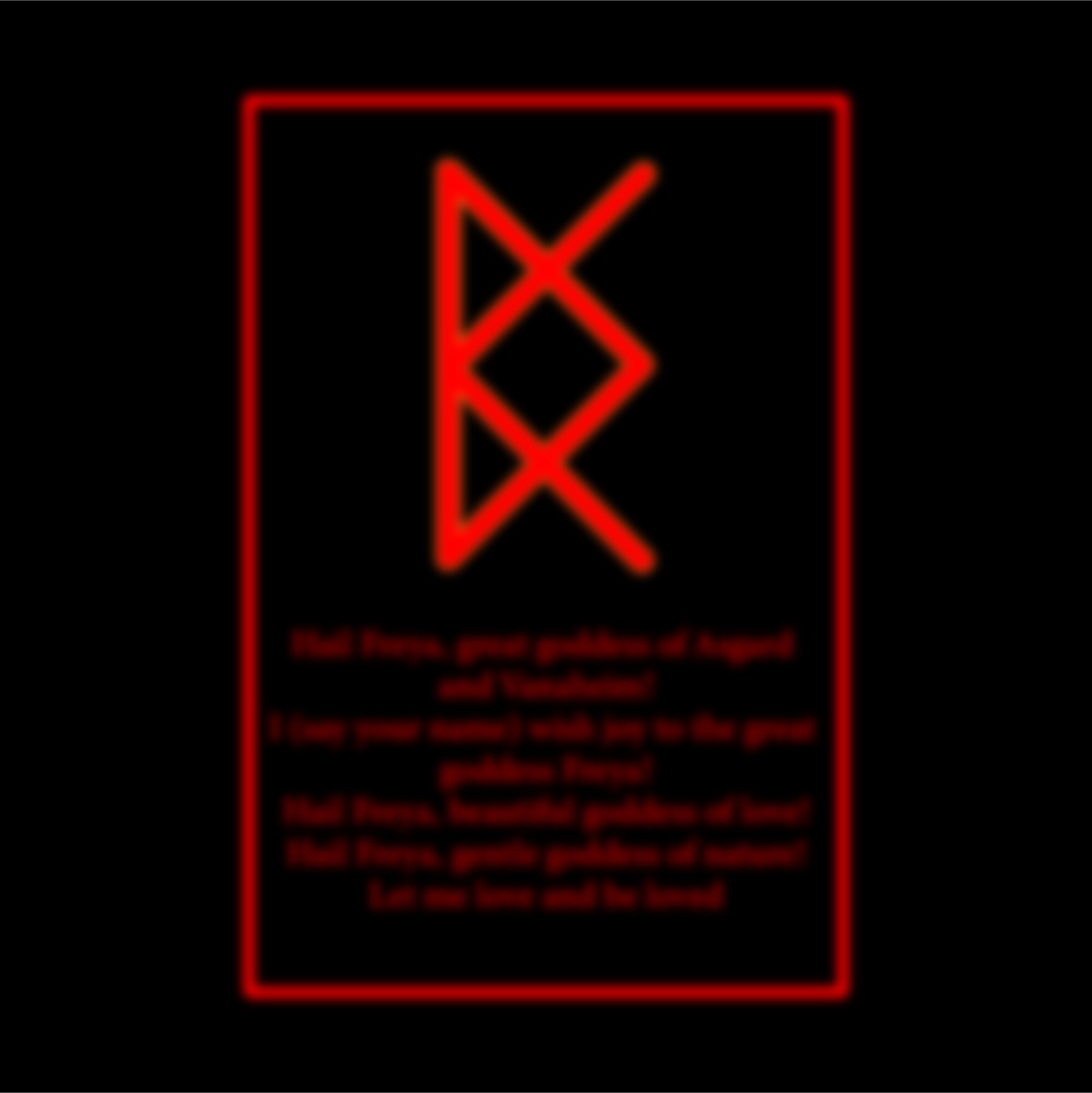 Freya Sigil Rune Stave of Male and Female Energy Family - Etsy UK