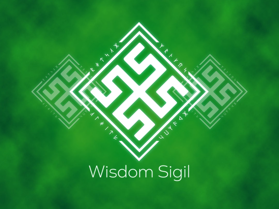 Pagan Wisdom Sigil Ancient Rune Symbol - Etsy