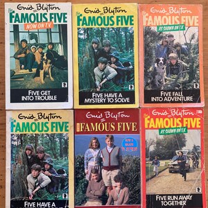 Famous Five Books Series by Enid Blyton in Vintage Paperback Editions ...