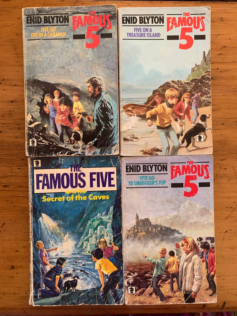 Famous Five Books Series by Enid Blyton in Vintage Paperback Editions ...